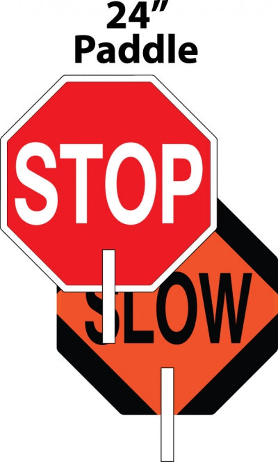 24" Paddle sign-- 24PAD – National Stock Sign