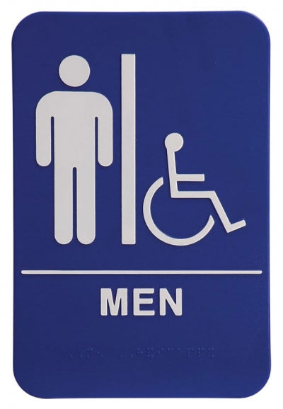 BLUE MEN 6 X 9 ADA – National Stock Sign
