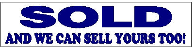 Blue Sold and We Can Sell Yours Too! -- LRCORR – National Stock Sign