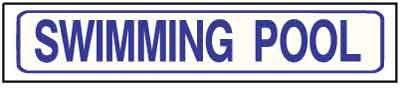 Blue Swimming Pool-- LR – National Stock Sign