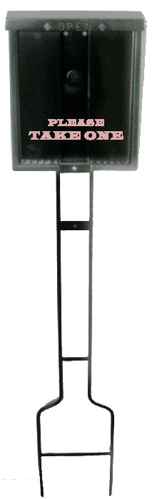 Black Brochure Box on Stand -- BB-STAND (Case 6) – National Stock Sign