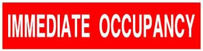 Immediate Occupancy-- MAGNET – National Stock Sign