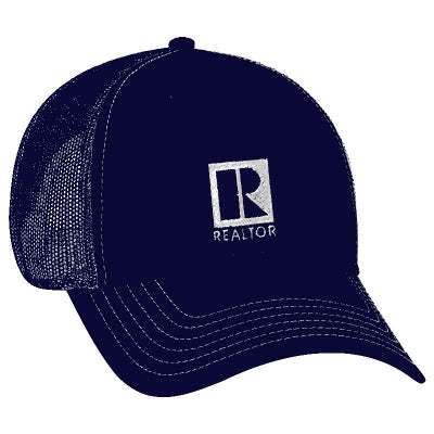 Navy Blue Bill w/Blue Mesh- B-Caps – National Stock Sign