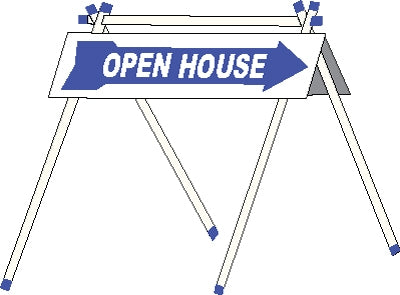 Open House Blue - PLA-R (Order In Quantities of 6) – National Stock Sign