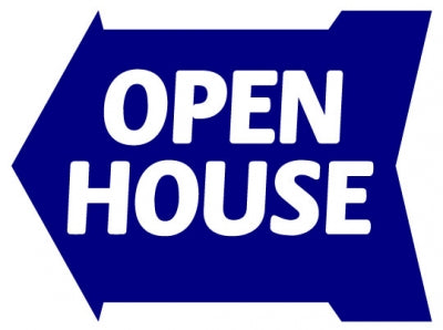 Open House Blue-- A1B – National Stock Sign