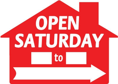 Open Saturday Space To Space/Arrow-- H13 – National Stock Sign
