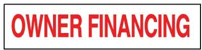 Owner Financing-- MR – National Stock Sign