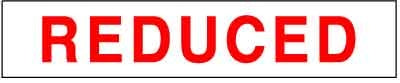 Reduced Sticker-- RS – National Stock Sign