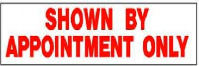 Shown By Appointment Only-- MRCORR – National Stock Sign