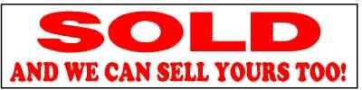 Sold And We Can Sell Yours Too! -- LRCORR – National Stock Sign