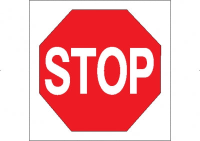 Stop/ Red-- ROAD – National Stock Sign