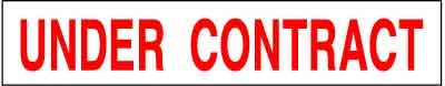 Under Contract Sticker-- RS – National Stock Sign